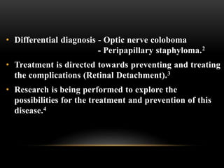Morning Glory Syndrome Optic Nerve