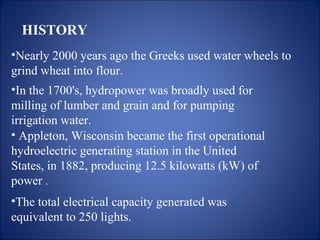 hydro electric power plant | PPT
