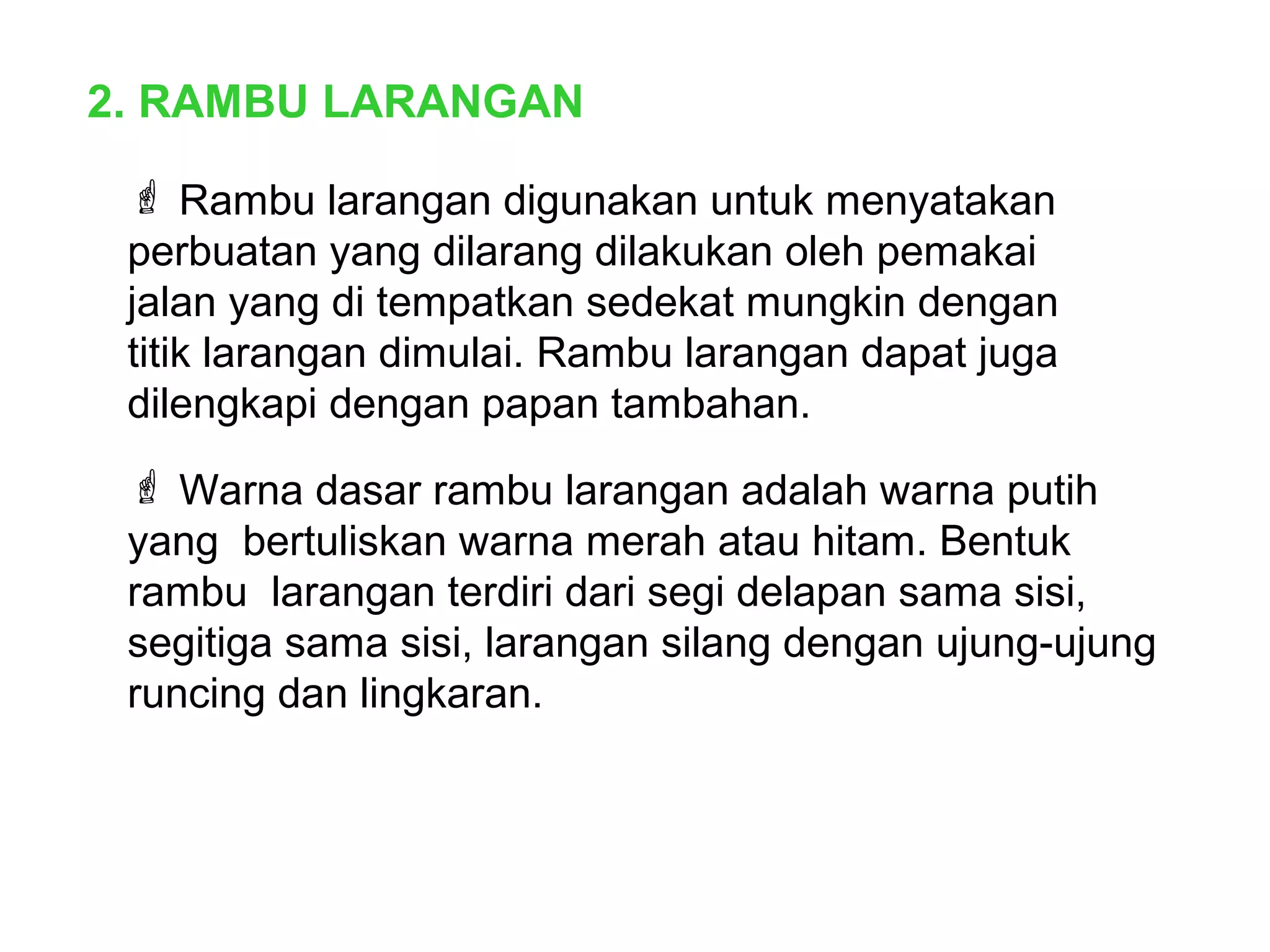 139029538 rambu-lalu-lintas-dan-marka-jalan-vii-ppt | PPT