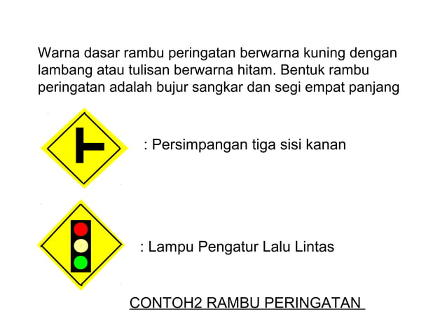 139029538 rambu-lalu-lintas-dan-marka-jalan-vii-ppt | PPT