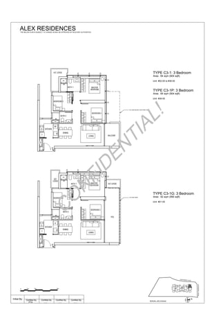 Alex Residences Floor Plan Draft - NewLaunch.com.sg