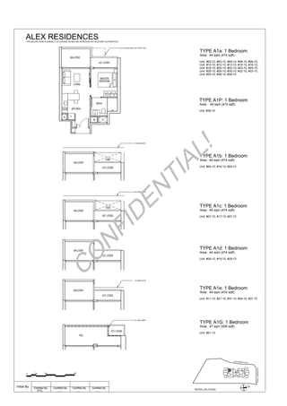Alex Residences Floor Plan Draft - NewLaunch.com.sg | Houses | Real Estate