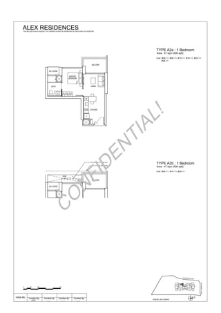 Alex Residences Floor Plan Draft - NewLaunch.com.sg | Houses | Real Estate
