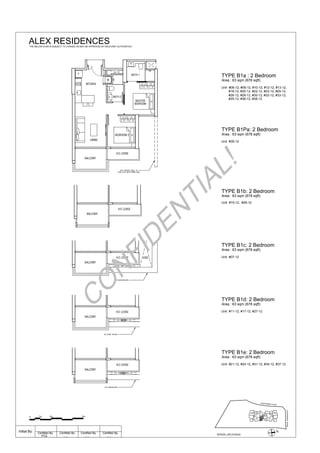 Alex Residences Floor Plan Draft - NewLaunch.com.sg