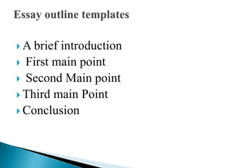 How to write an essay outline? | PPTX