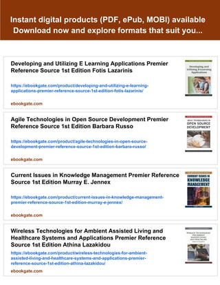 Digital Culture and E Tourism Technologies Applications and Management Approaches Premier ...