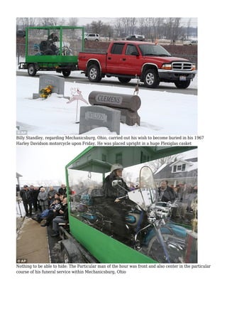 Buried On His Harley Davidson