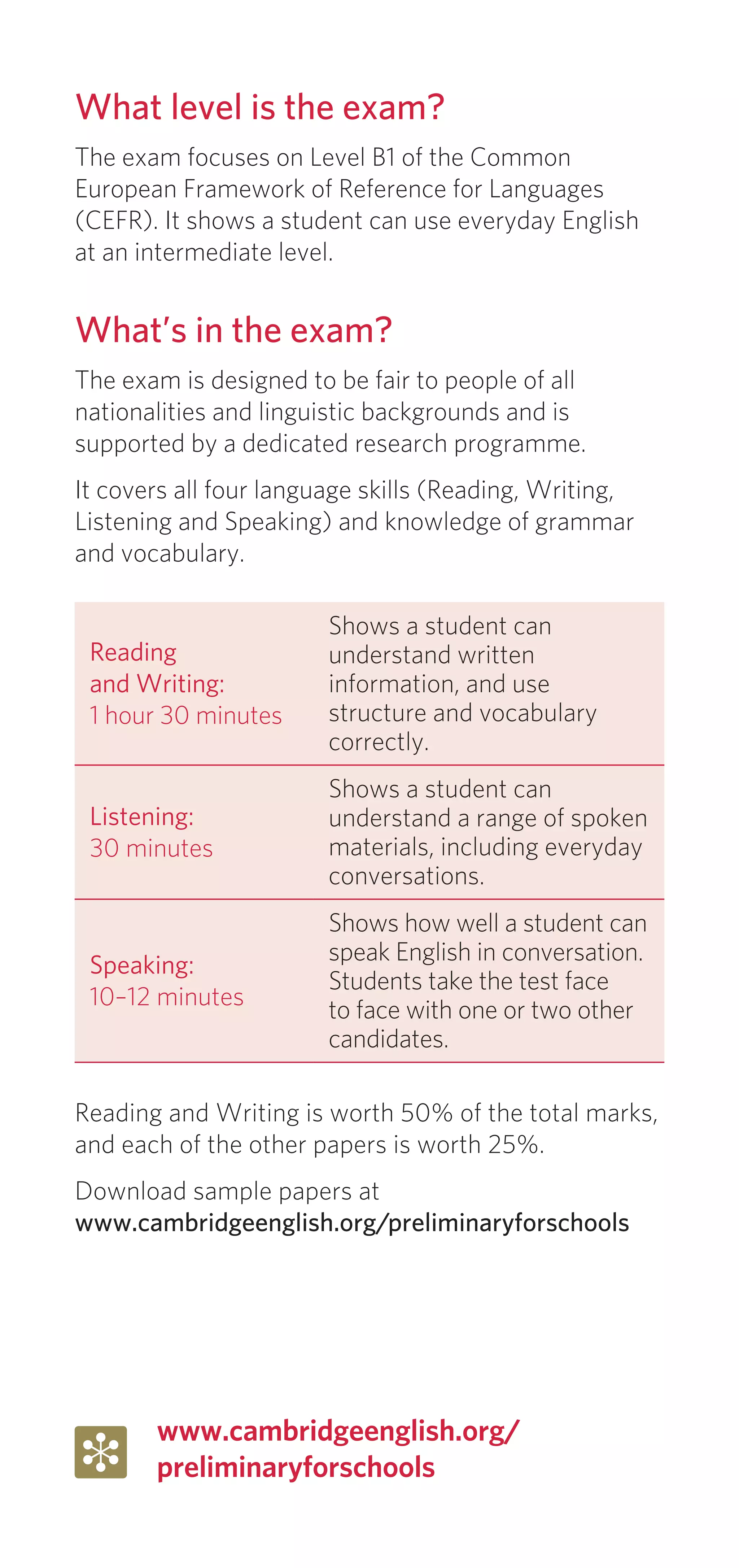 139169 cambridge-english-preliminary-for-schools-dl-leaflet | PDF