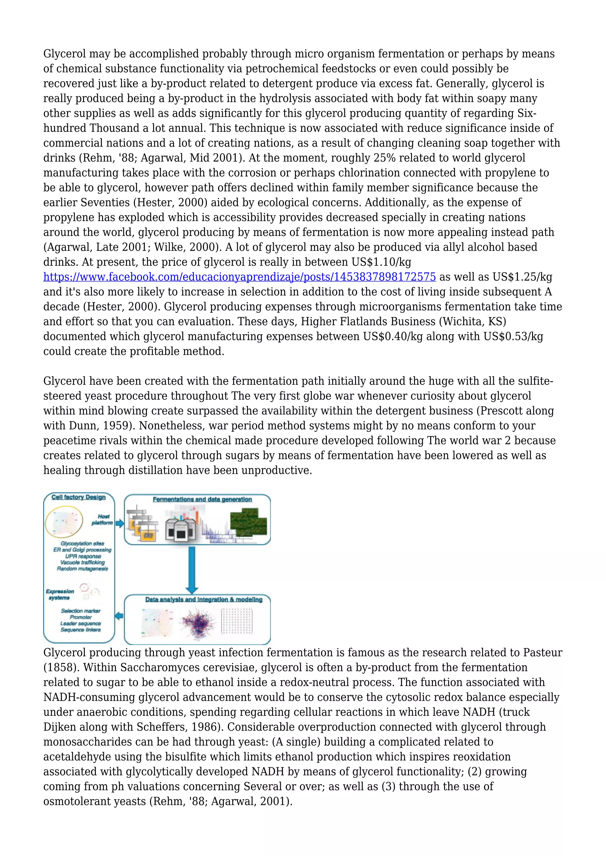 Glycerol Producing via Microorganisms Fermentation | PDF