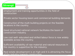 13926953 swot-analysis-on-construction-industries | PDF