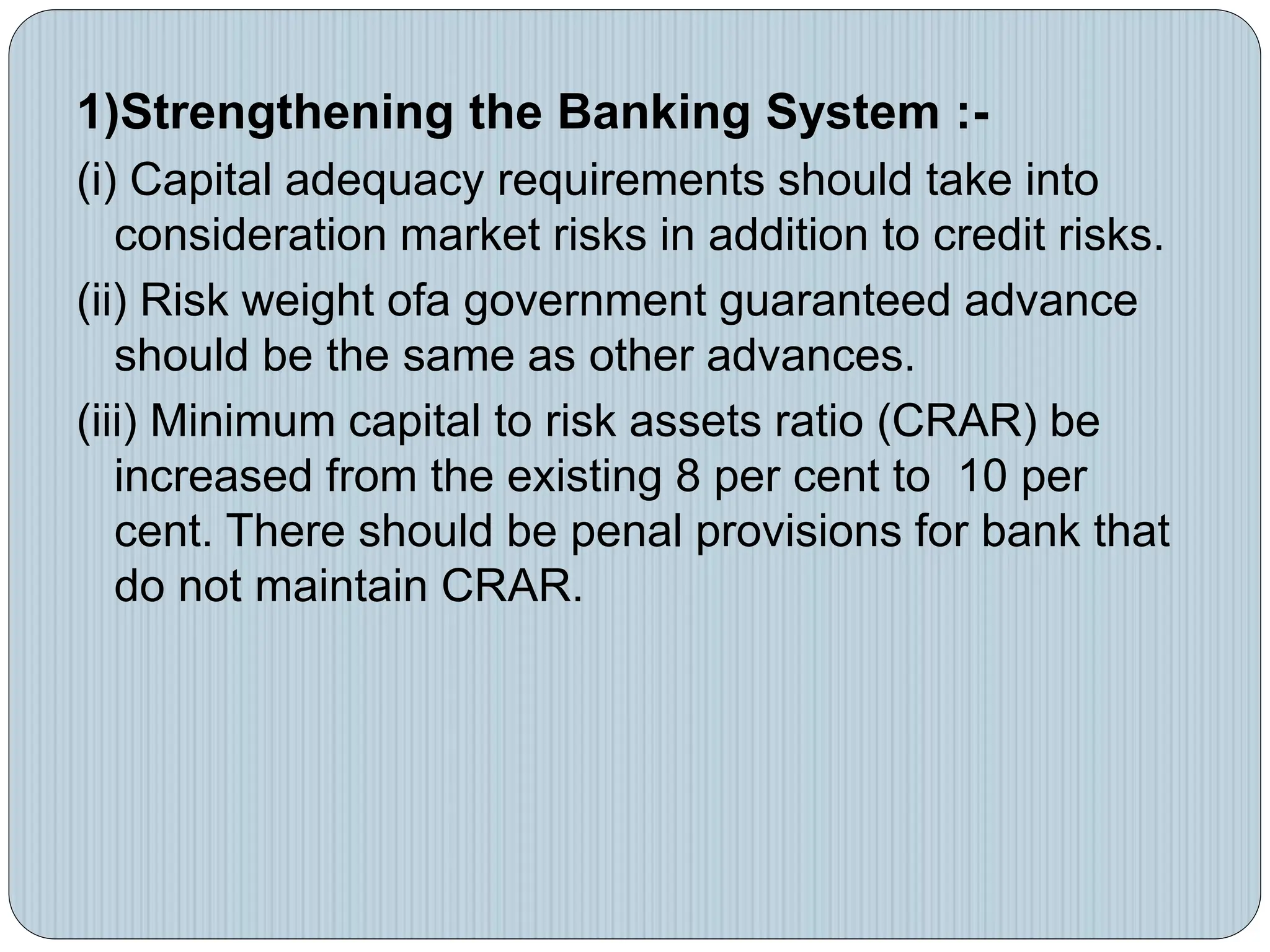 Banking sector reforms | PPT