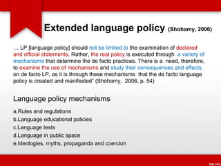 Academic English language policies and their impacts on language ...