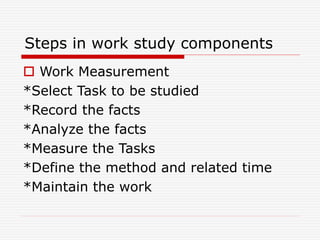 Work Study | PPT