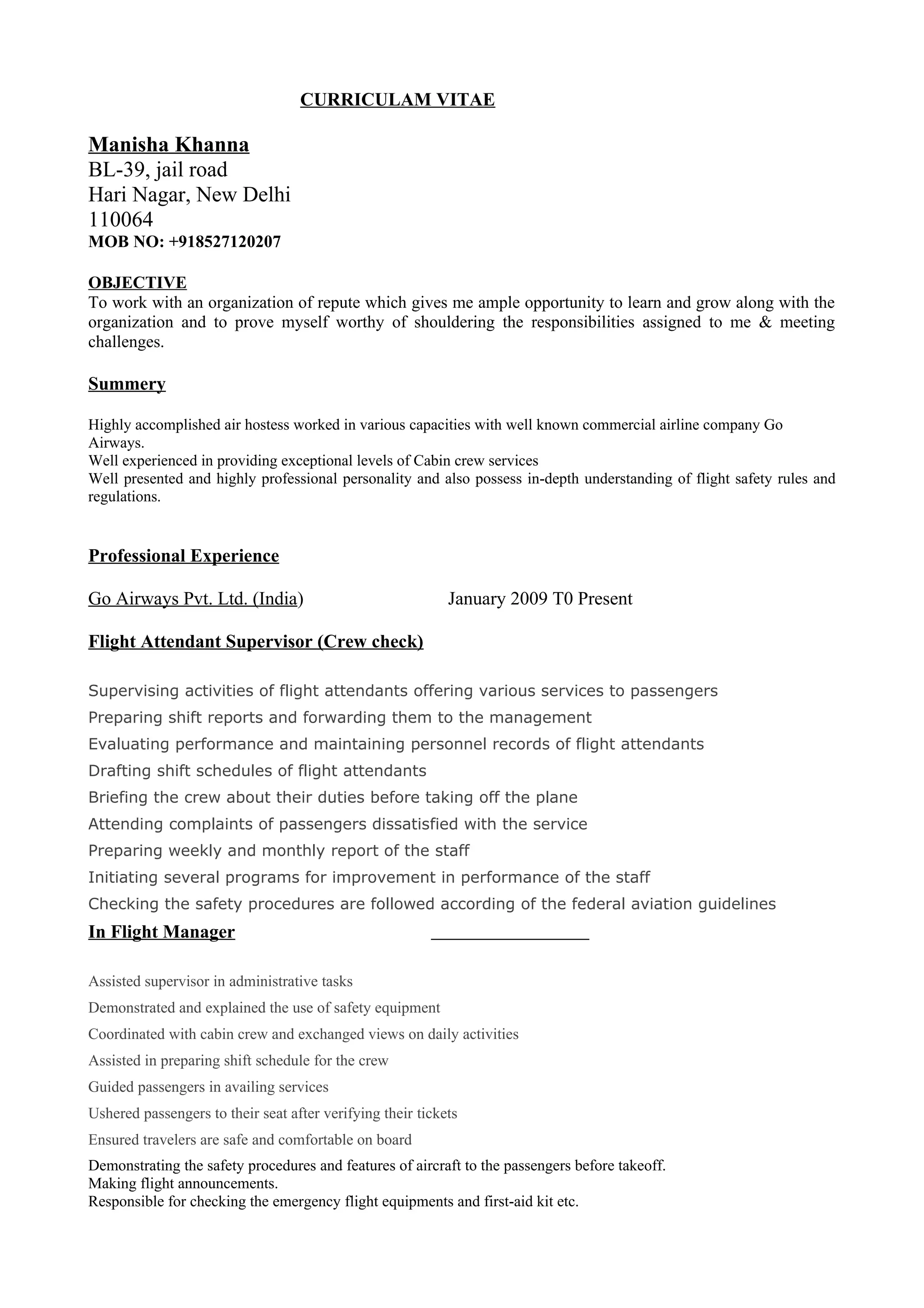 Manisha Resume copy | DOC