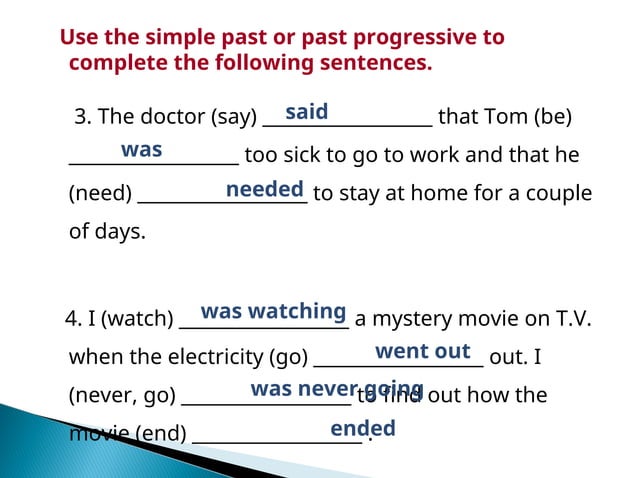 Past simple vs past progressive PPT presentation | PPT