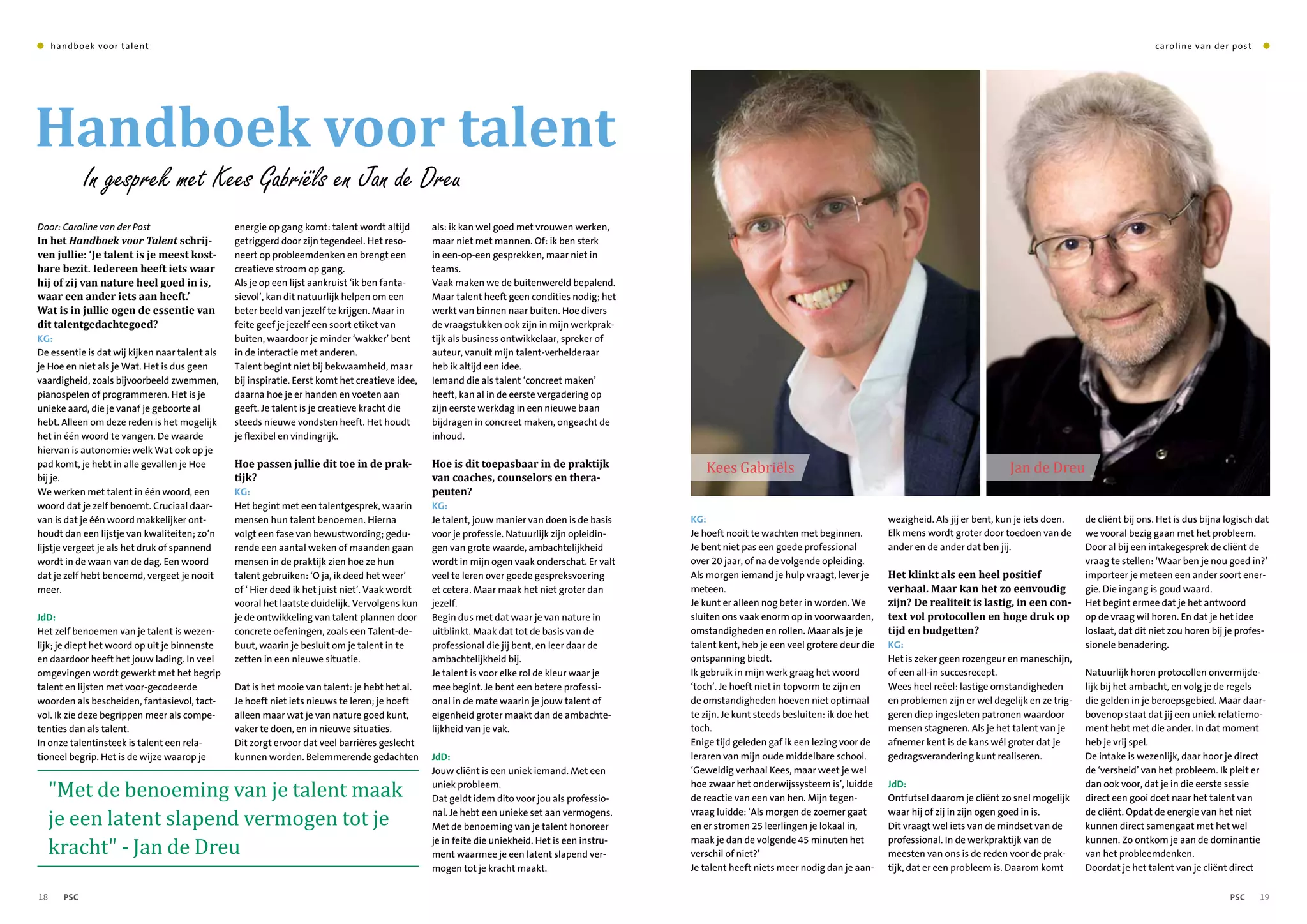 PSC Magazine Handboek voor Talent | PPT