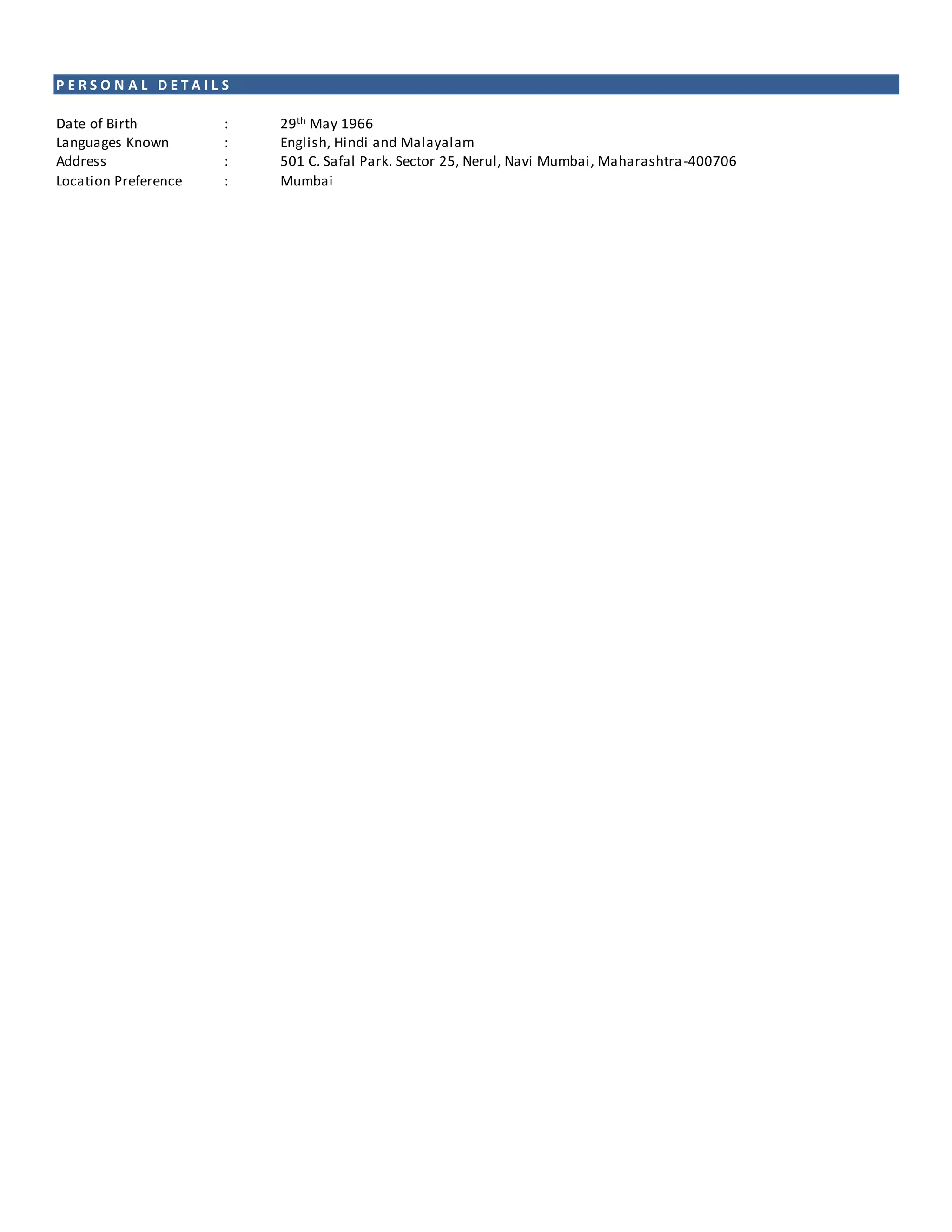 Resume Biju Alex | DOCX