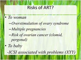 Infertility it causes and treatment | PPT