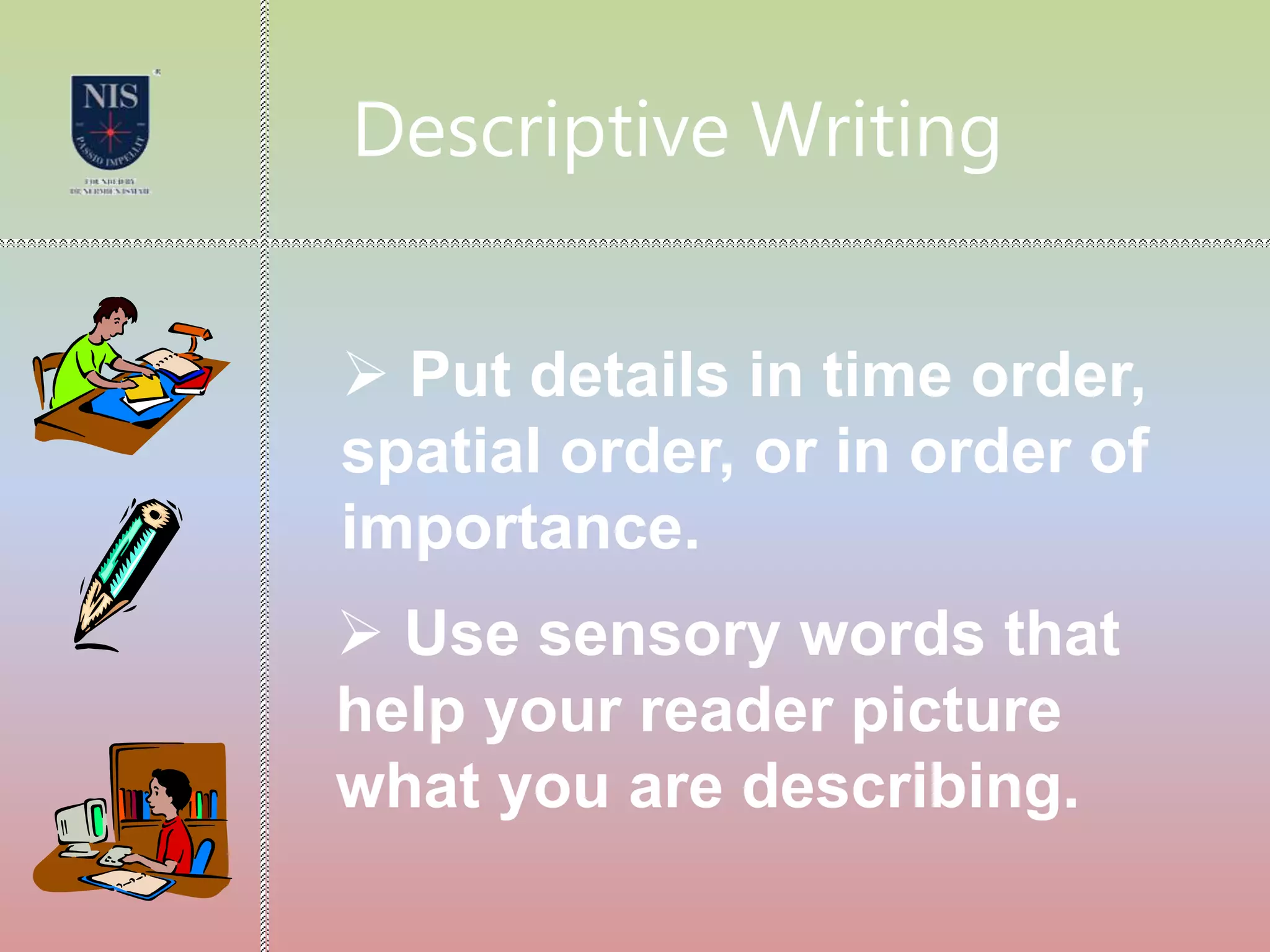 Descriptive Writing | PPTX