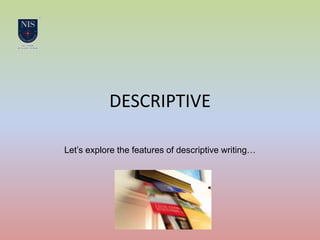 Descriptive Writing | PPTX