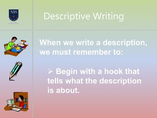 Descriptive Writing | PPT