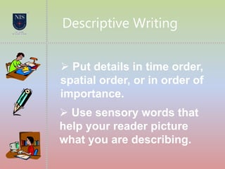 Descriptive Writing | PPTX
