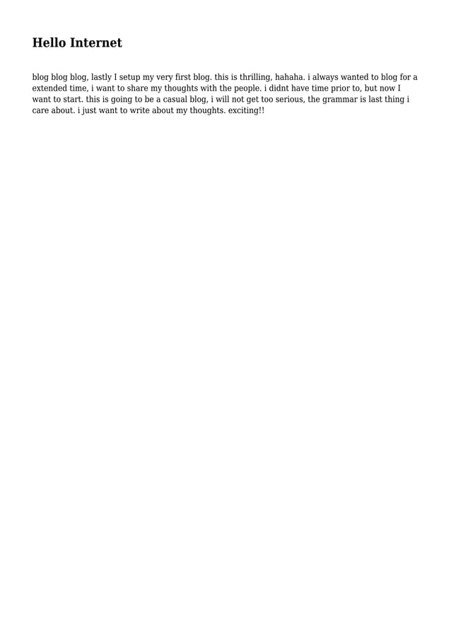 Hello Internet | PDF