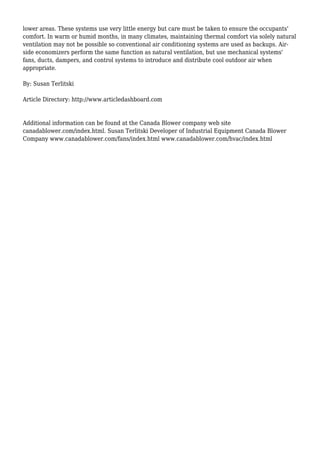 Forced Draft Ventilation | PDF