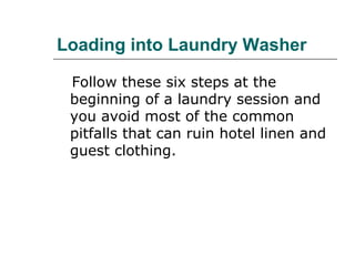 hotel-laundry-training | PPT