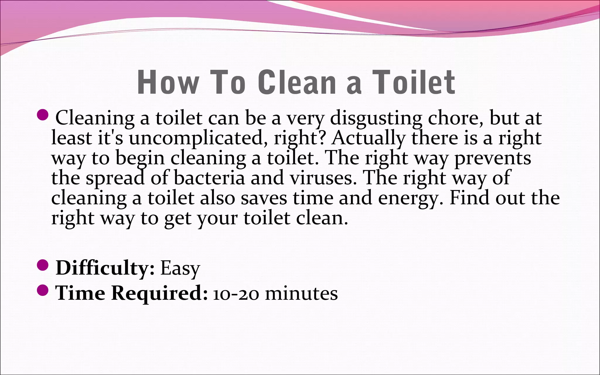 13991517 housekeeping-training-technique-to-clean-a-toilet | PPT