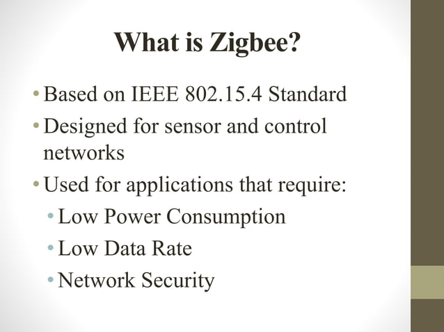 zigbee networks using xbee modules zigbee networks using xbee modules | PPT