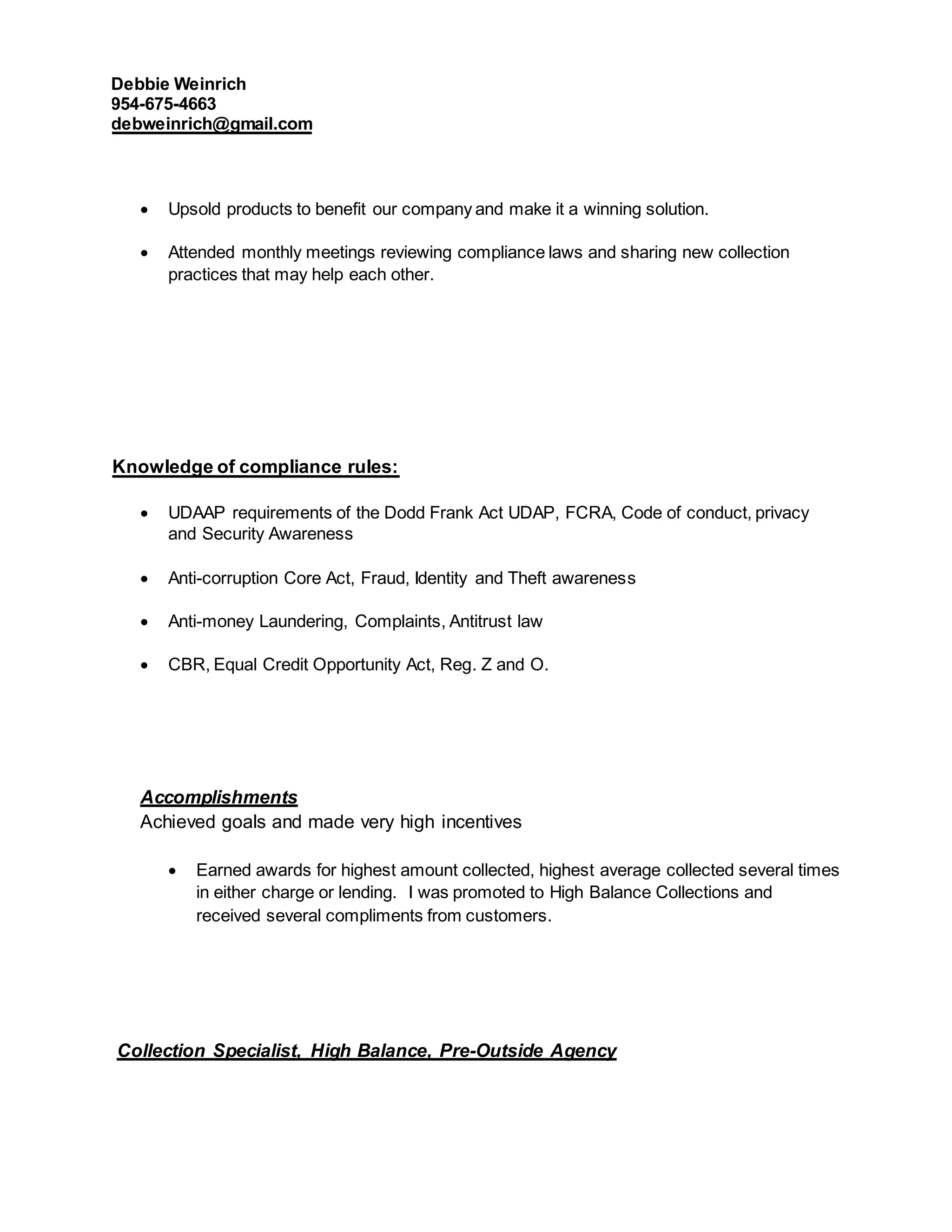 Resume' 2015 updated modified | DOCX