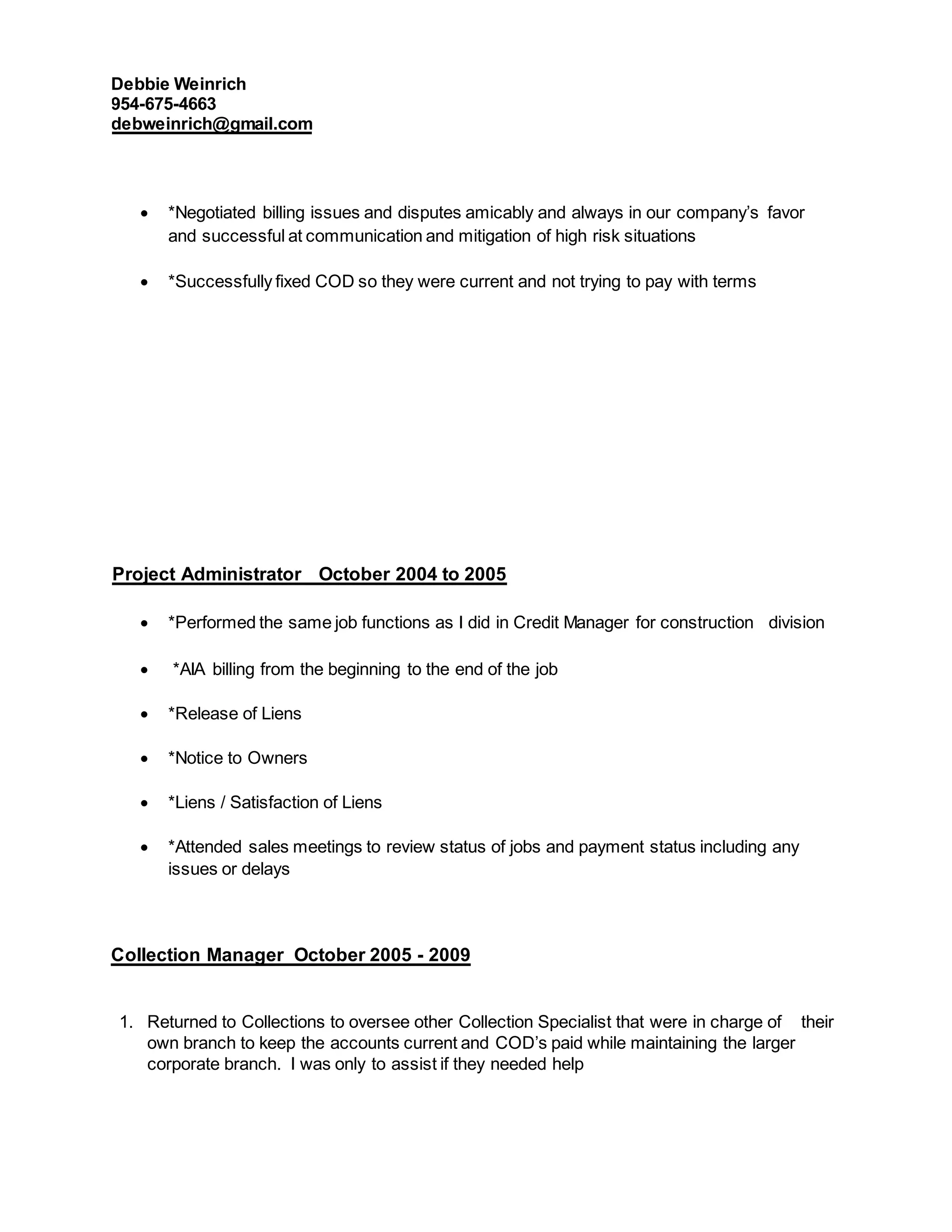 Resume' 2015 updated modified | DOCX