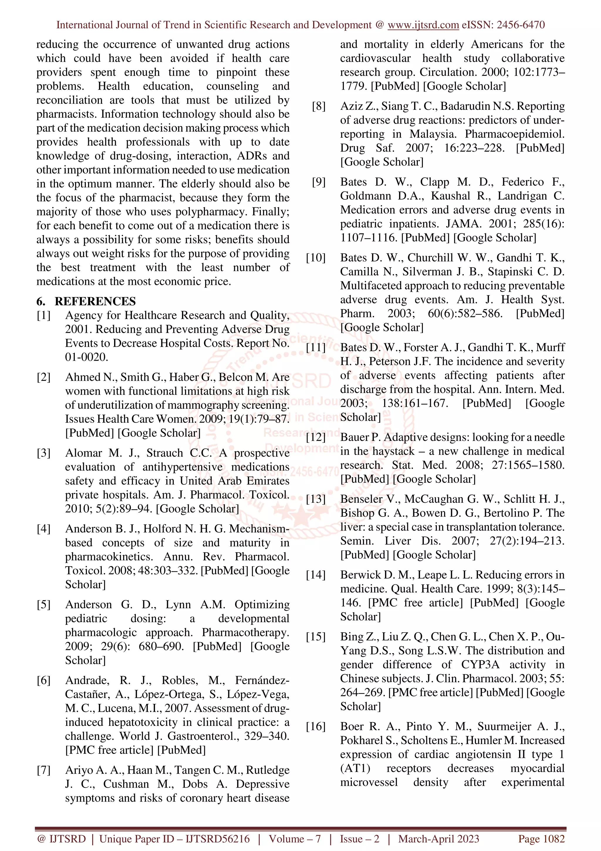 Adverse Drug Reactions Risk Factors, Epidemiology, and Management ...