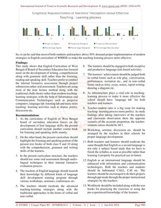 A Study on the Effective Teaching Learning Process in English Curriculum at the Secondary Level ...