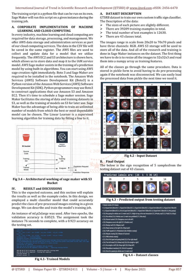 A Traffic Sign Classifier Model using Sage Maker | PDF