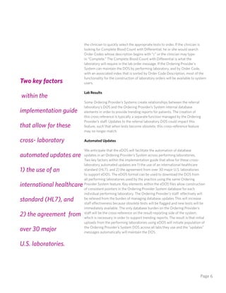 Quest Diagnostics -- Test Compendium Framework for eDOS | PDF
