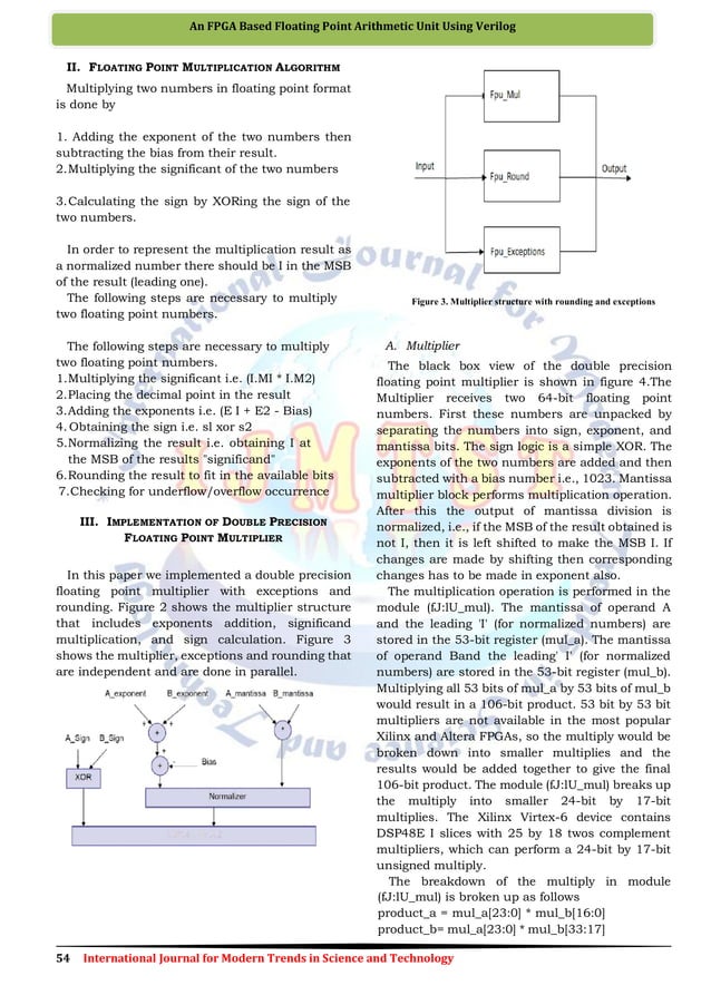 An Fpga Based Floating Point Arithmetic Unit Using Verilog Pdf 