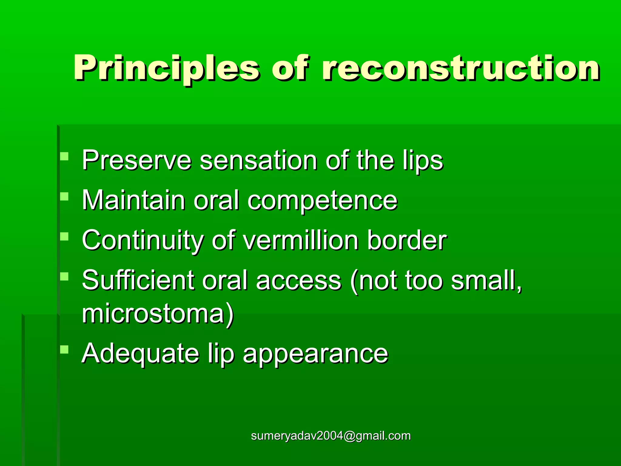 lip reconstruction | PPT