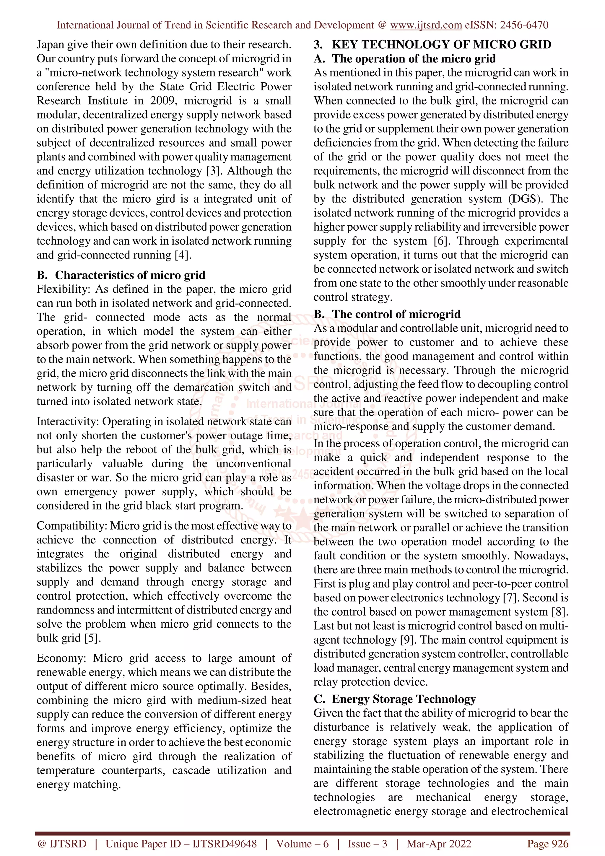 Microgrid Technology With Distributed Energy A Review Pdf Computer Networking Computing
