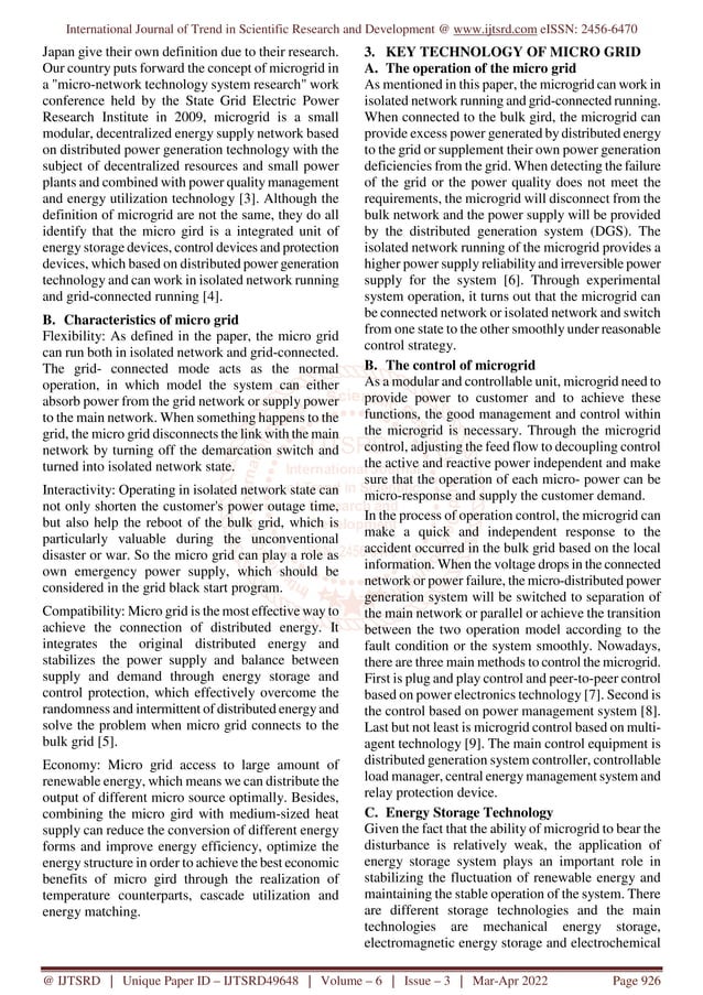 Microgrid Technology With Distributed Energy A Review Pdf Computer Networking Computing
