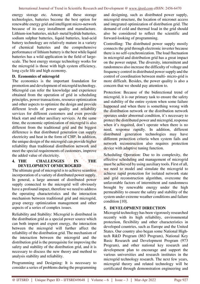 Microgrid Technology With Distributed Energy A Review Pdf Computer Networking Computing