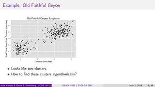 k-means clustering Lecture notes in the field of machine learning | PPT