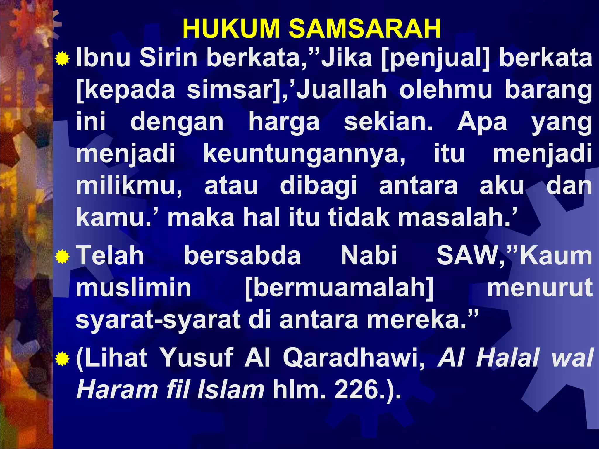 09.1 HUKUM SAMSARAH (RUKUN & SYARAT) | PPSX