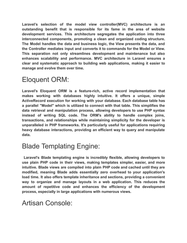 13 Advantages of Using Laravel for Web Development.pdf