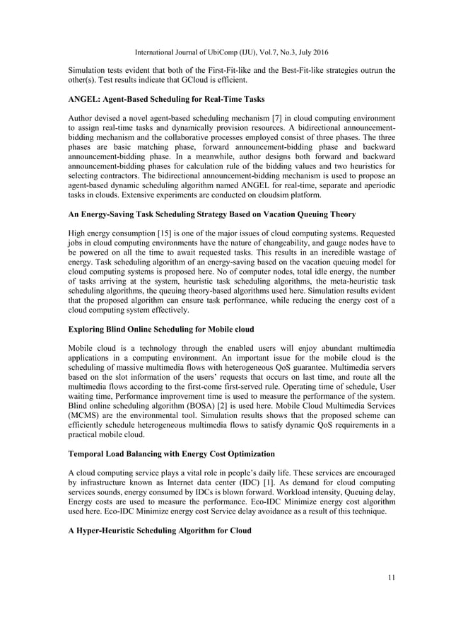 A Review on Scheduling in Cloud Computing | PDF