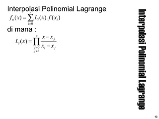 13 algo pencocokankurva | PPT