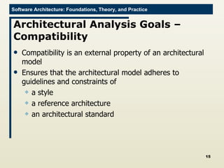 13 analysis of_software_architectures | PPT