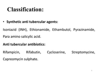Antitubercular agents (Anti-TB agents) | PDF