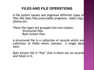 File System in Operating System | PPT